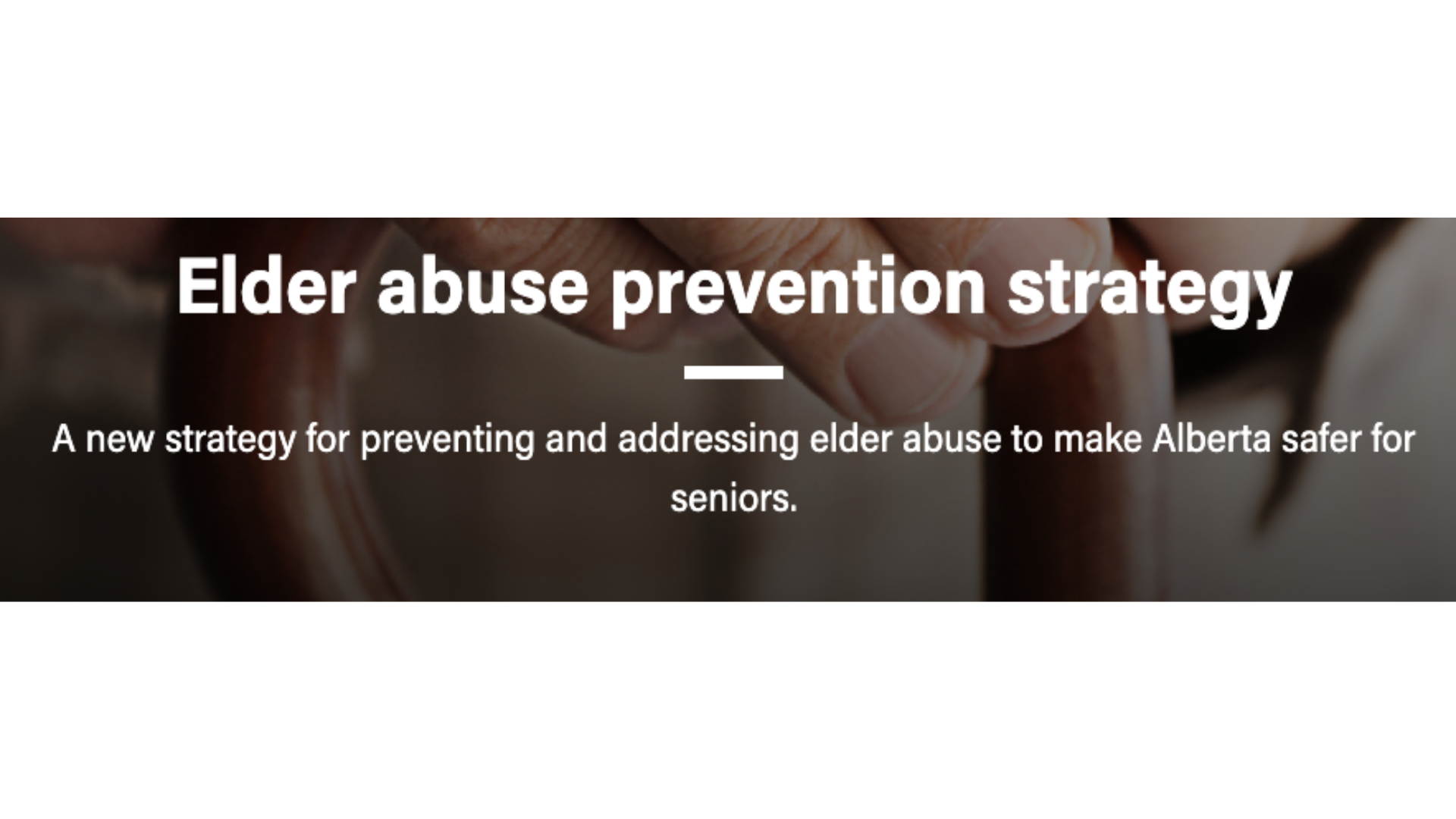 Working Together to Stop Elder Abuse - Healthy Aging CORE Alberta